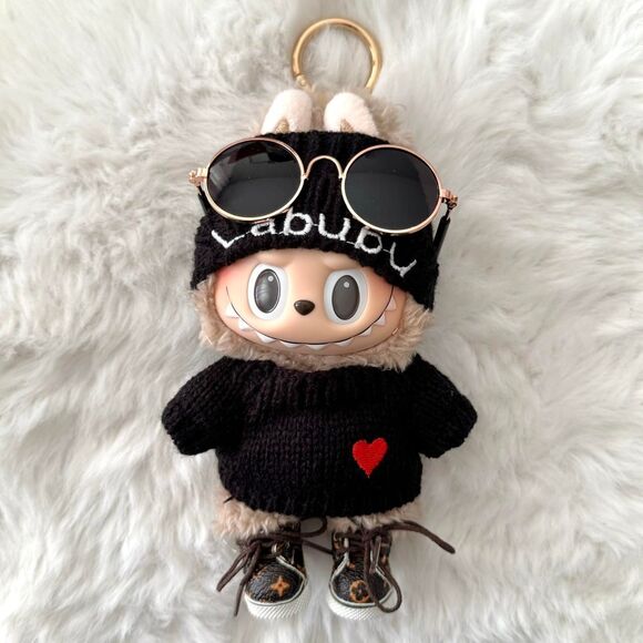 Toys | Labubu Knitted Winter Outfit Black 4 In 1 | Poshmark